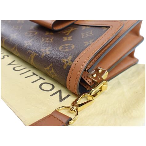 Louis Vuitton Dauphine Mm Monogram Reverse Canvas Shoulder Bag Brown