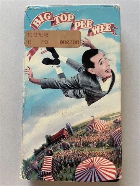 Big Top Pee Wee Pee Wee Herman Vhs No Subtitles £8149 Picclick Uk