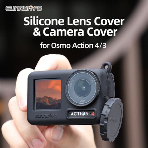 Sunnylife Silicone Lens Cover Protective Case Caps Scratch Proof Camera Cover Protector Lanyard
