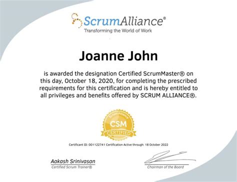 Joanne John Csm Mba Msb On Linkedin Scrum Scrumcertification Scrummaster Csm Education