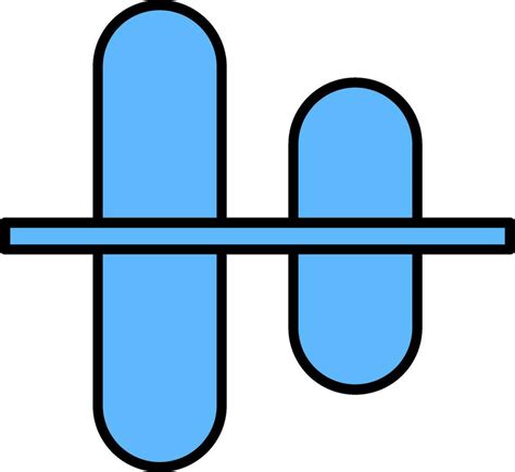 Vertical Align Centre Line Filled Icon Vector Art At Vecteezy