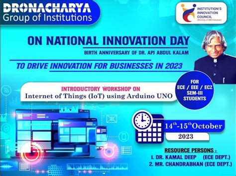 Workshop Iot Nationalinnovationday Iic Ministryofeducation Innovation Creativity