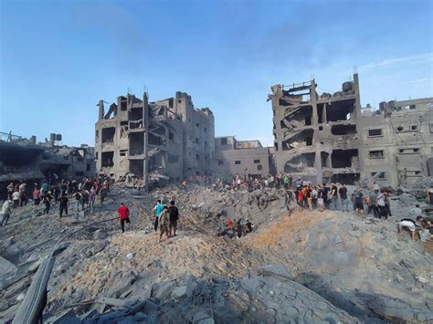 Israel Continues Attack On Northern Gaza As 800000 Have Fled South