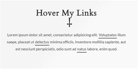 Random Cartoon Style Link Hover Effect With Lines And Pop On Hover
