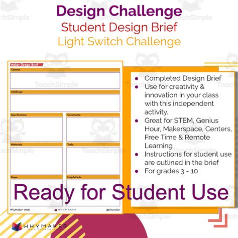 Light Switch Challenge By Teach Simple