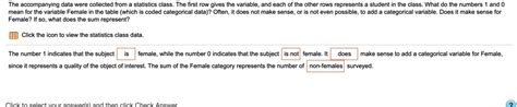 The Accompanying Data Were Collected From Statistics Class The First