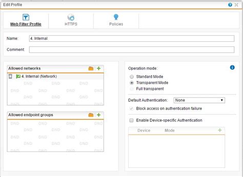 How To Set Different Rights Web Appfilter Web Protection Web