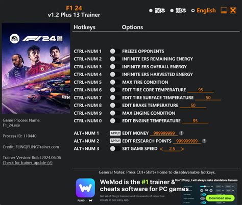 F1 24 Trainer Fling Trainer Pc Game Cheats And Mods