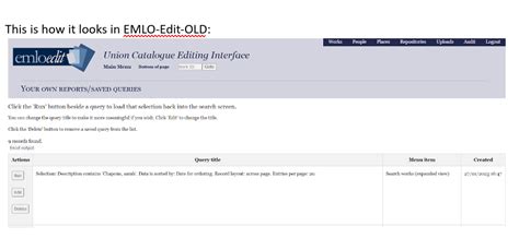 ‘saved query doesn t work · issue 179 · culturesofknowledge emlo