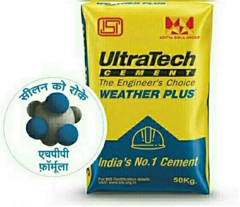 Opc Ordinary Portland Cement Grey Ultratech Cement 53 Grade