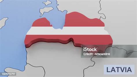 라트비아지도 3d 일러스트레이션 0명에 대한 스톡 사진 및 기타 이미지 0명 3차원 형태 경계 Istock