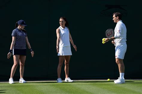 미들턴 왕세자빈과 페더러 윔블던대회 홍보 아틀라스뉴스