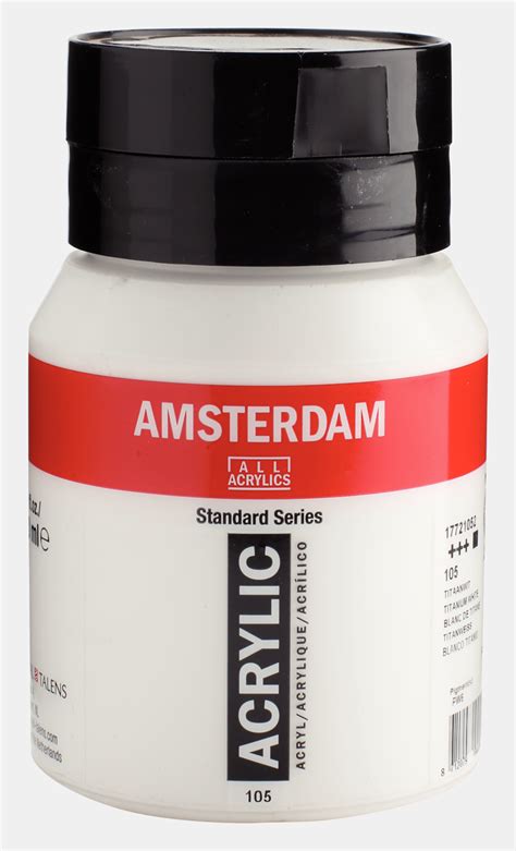 Акрилна Боя Amsterdam 500 Ml 105 Титаново Бяло Слънчоглед
