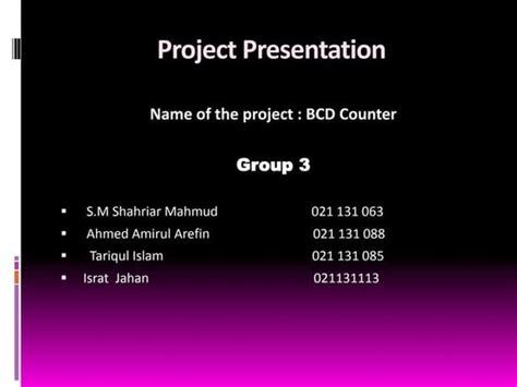 Bcd To 7 Segment Display Ppt