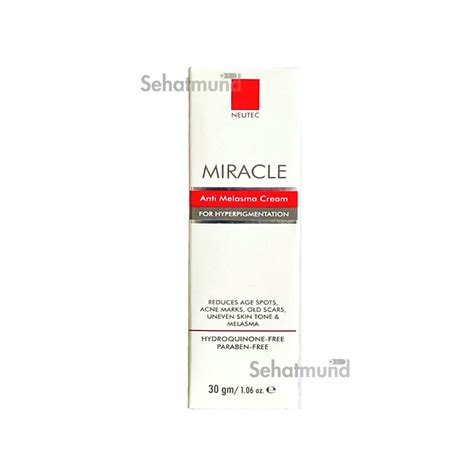 Miracle Anti Melasma Cream Sehatmund Online Medicine