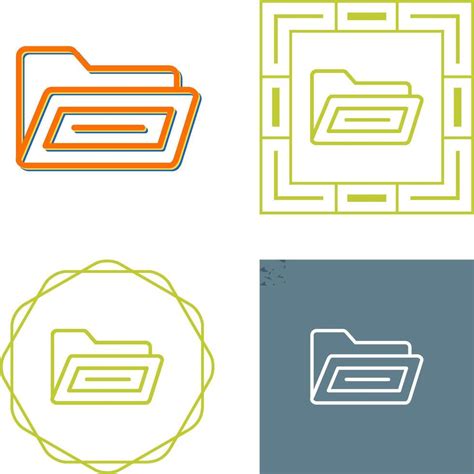 Open File Folder Vector Icon 40794618 Vector Art At Vecteezy