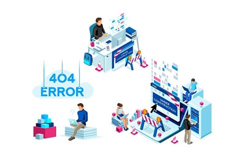 기호 프로그램 및 개발 기호입니다 디버그 및 오류 수정 개념의 아이콘 컬렉션입니다 시스템 오류를 찾는 문자입니다 플랫 만화 벡터 일러스트레이션 가공의 인물에 대한 스톡 벡터