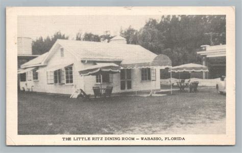 Little Ritz Dining Room Wabasso Florida Vintage Linen Restaurant