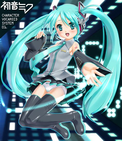 Takase Yuu Hatsune Miku Vocaloid 1girl Bow Bow Panties Detached