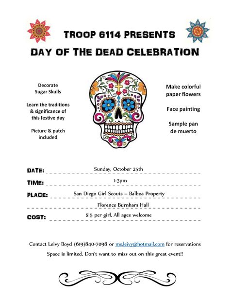 Dod Flyer Sunny Trails Girl Scout Service Unit