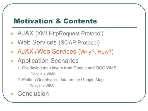 Ppt Integrating Ajax Approach Into Gis Visualization Web Services