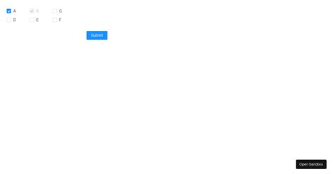 Elements Checkbox Group Codesandbox