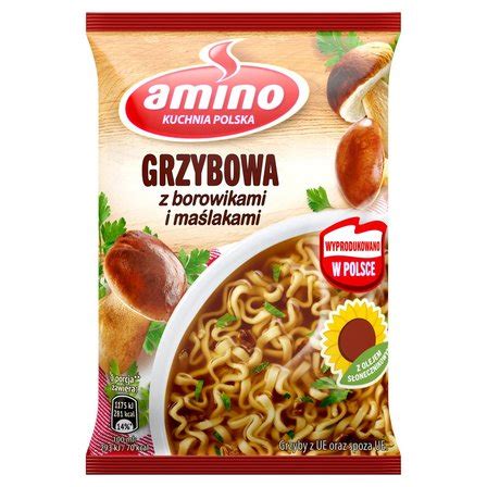 AMINO Zupa błyskawiczna grzybowa z borowikami i maślakami