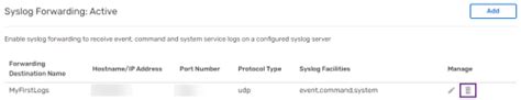 Forwarding Logs To An External System