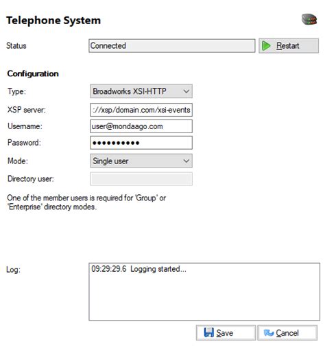 Configuration Go Tapi Help
