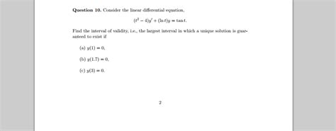 Solved Consider The Linear Equation Fully Explain Your Chegg