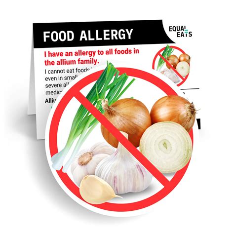 Allium Allergy Printable Card Equal Eats
