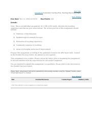 Benchmark Community Teaching Plan Community Presentation Docx Save Link Assignment
