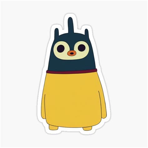 Pegatina Pingüino alienígena de una lejana galaxia donde se comunican