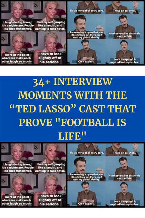 34 Interview Moments With The Ted Lasso” Cast That Prove