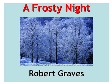 A Frosty Night Teaching Resources