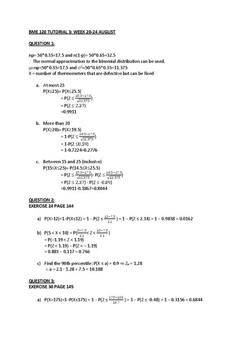 BME Tutorial BME TUTORIAL WEEK AUGUST QUESTION Np And N P