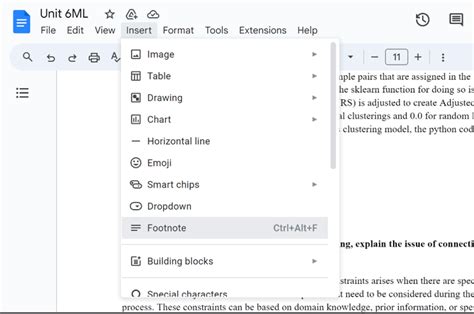 How To Add Footnotes In Google Docs