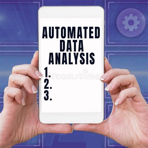 Sign Displaying Automated Data Analysis Business Concept Artificial