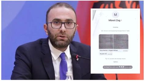 Mbreti Zog Mesazhe Intimiduese Me Emrin E Vis Martinajt Bardhi