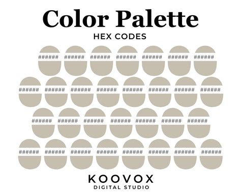 Sage Green Color Palette For Procreate Shades Of Green Succulent Plant Procreate Swatches Hex