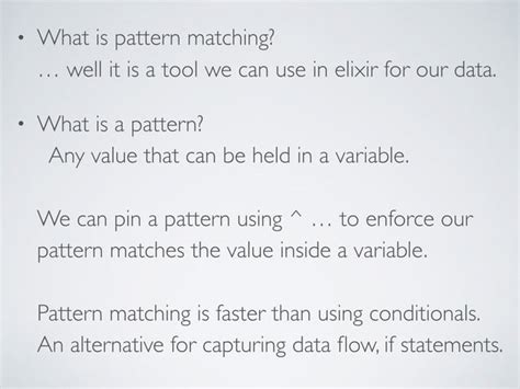 Pattern Matching Presentation Ppt
