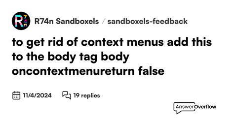 To Get Rid Of Context Menus Add This To The Body Tag 🚨 R74n Sandboxels