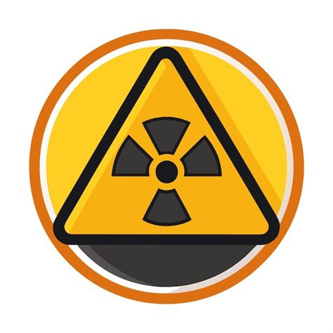 Radiation Hazard Sign Warning Label Design Premium Ai Generated Vector
