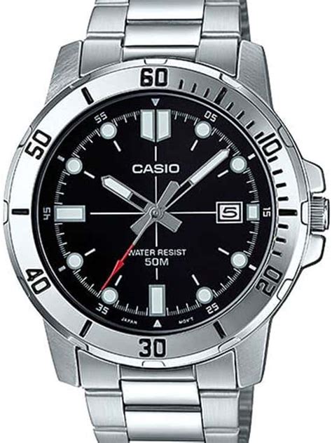 E Tax Casio นาฬิกาข้อมือ Unisex รุ่น Mtp Vd01d 1evudf สีดำ ลด 15 0 Central Online