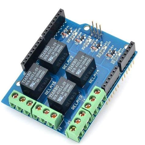Suconel Shield Arduino 4 Salidas Por Relé Modrl4