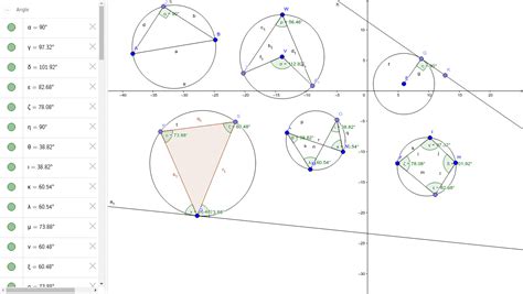 Circle Theorems Geogebra