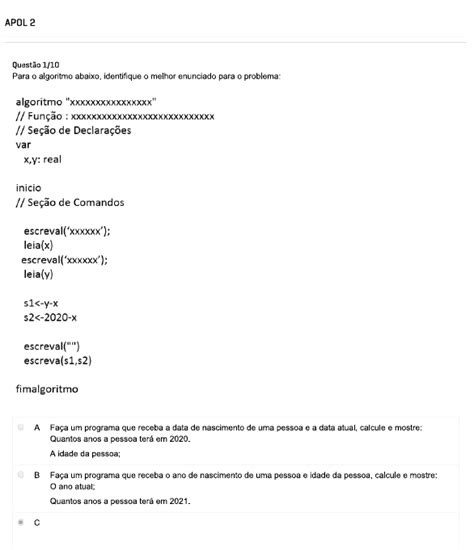 LÓgica De ProgramaÇÃo E Algoritmos Apol 2 Nota 100 Lógica De Programação