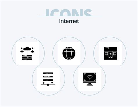 Internet Glyph Icon Pack 5 Icon Design Bookmark Security Tv