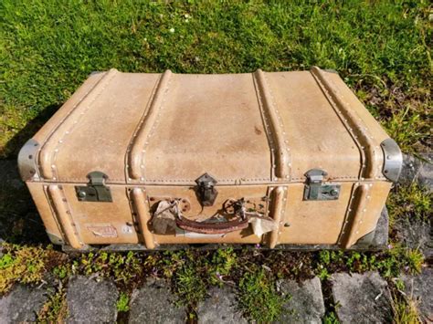 GRANDE MALLE VALISE De Voyage Ancienne Vintage EUR 160 00 PicClick FR