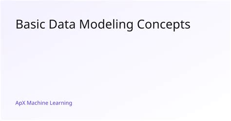 Basic Data Modeling Concepts